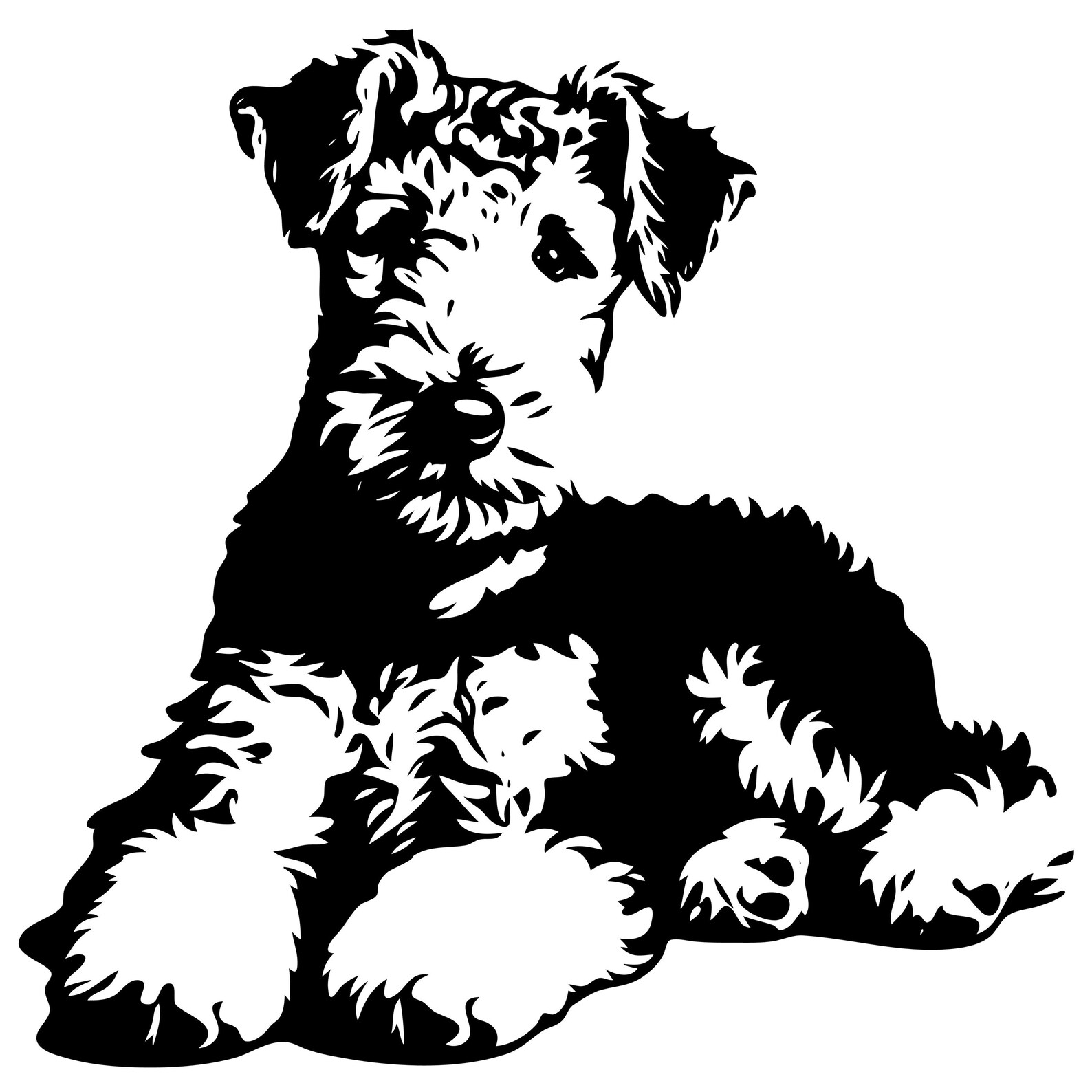 Airedale Terrier Svg and Png Files - Instant Digital Downloads - Etsy