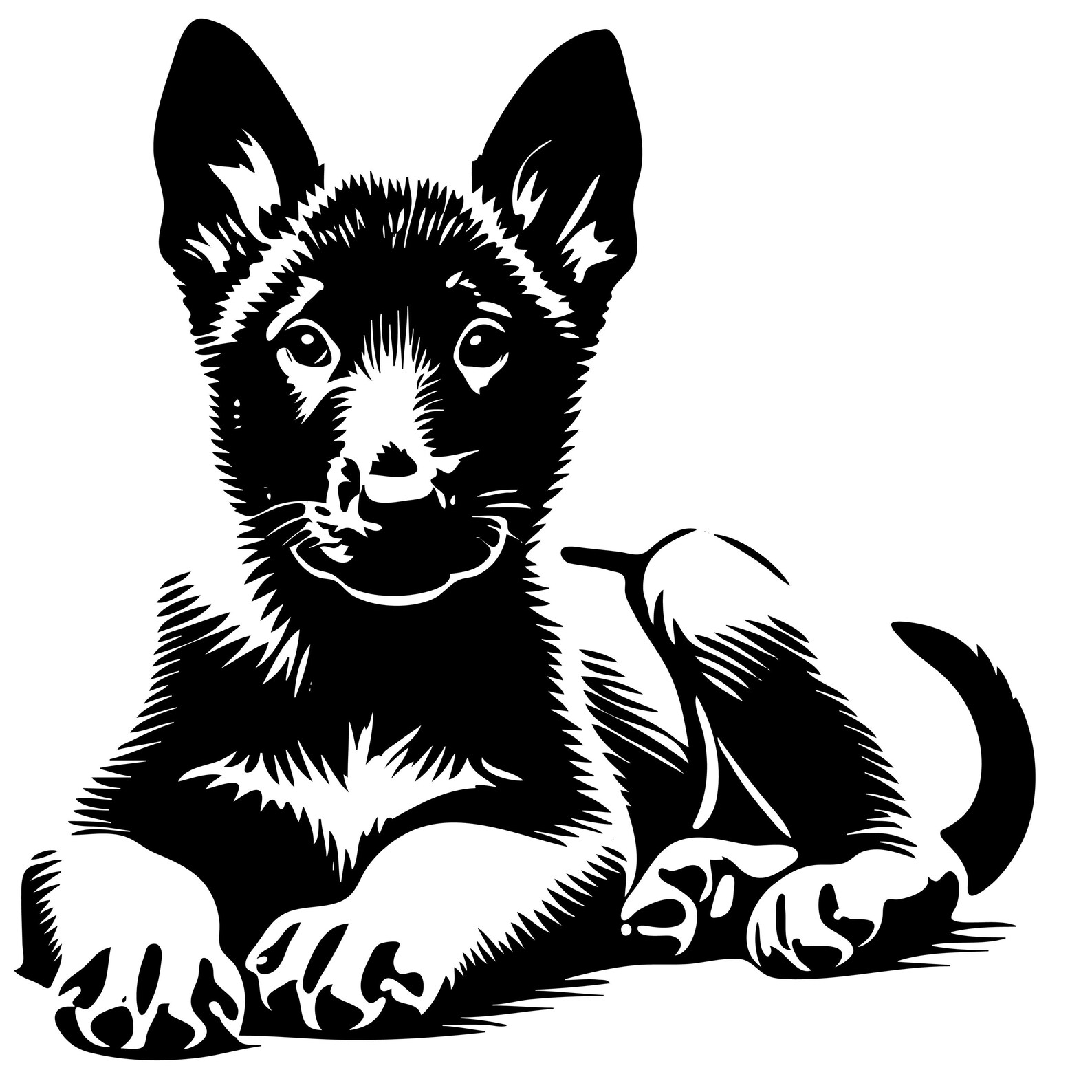 Belgian Malinois Svg and Png Files - Instant Digital Downloads - Etsy