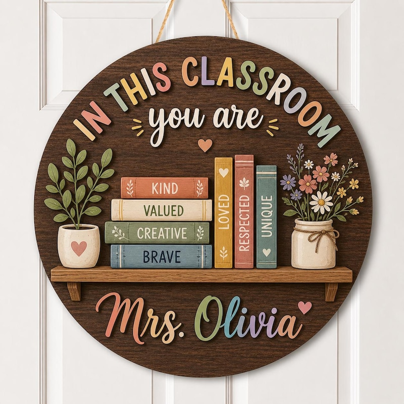 Custom Teacher Wood Signs - Etsy