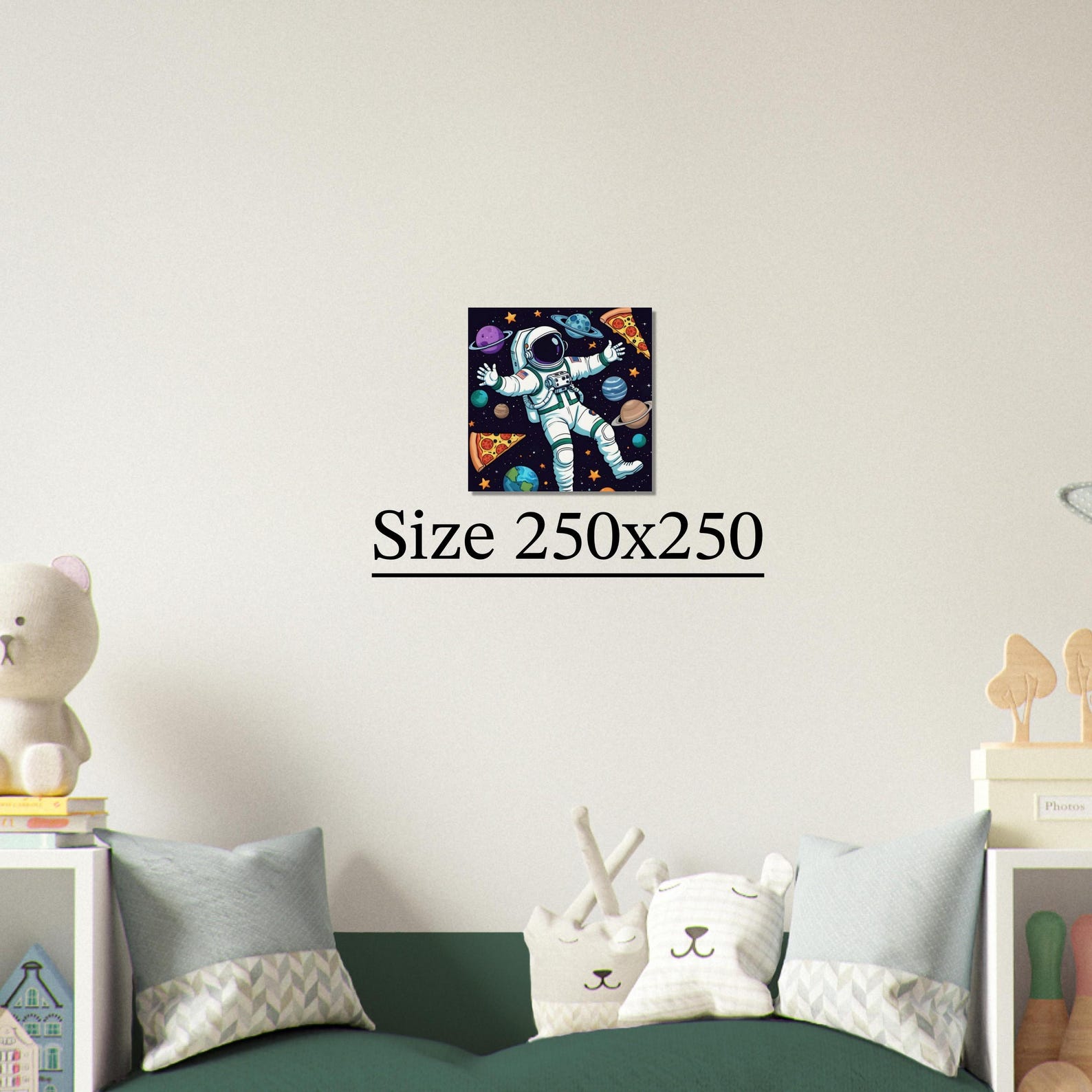 Astronaut Poster/art. Space, Pizza Poster, Poster, Art, Space, Kids ...