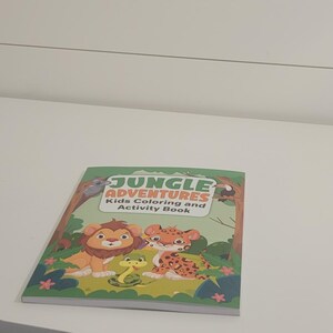 Jungle Adventures Kids Activity and Coloring Book Learn About Animals A ...