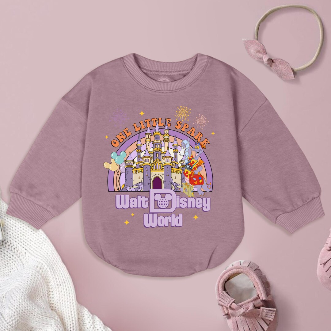 Vintage Disney Epcot One Little Spark Baby Romper, Figment Dragon ...