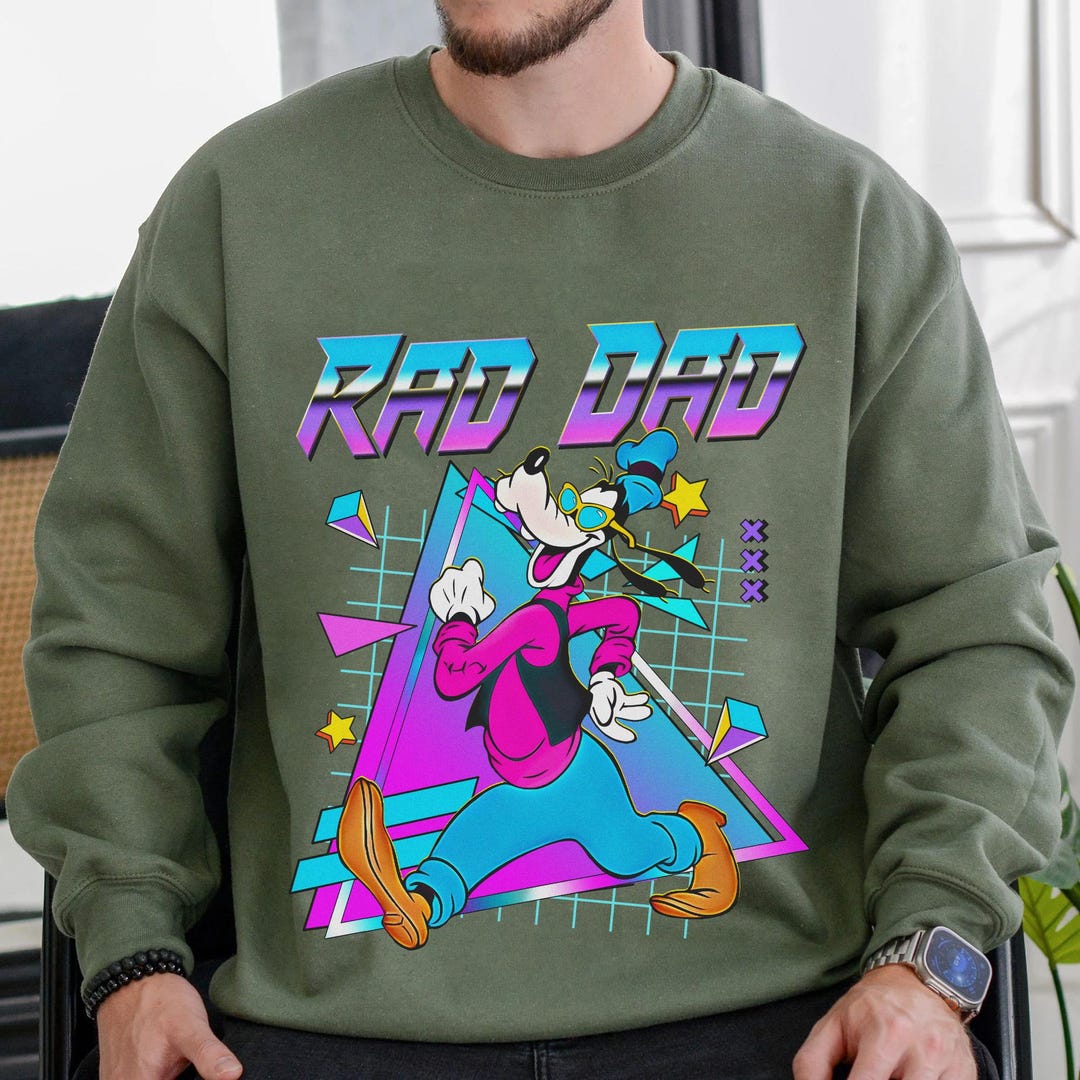 Disney Dad A Goofy Movie Metal 90S Shirt, Goofy Rad Dad Tee, Father's ...