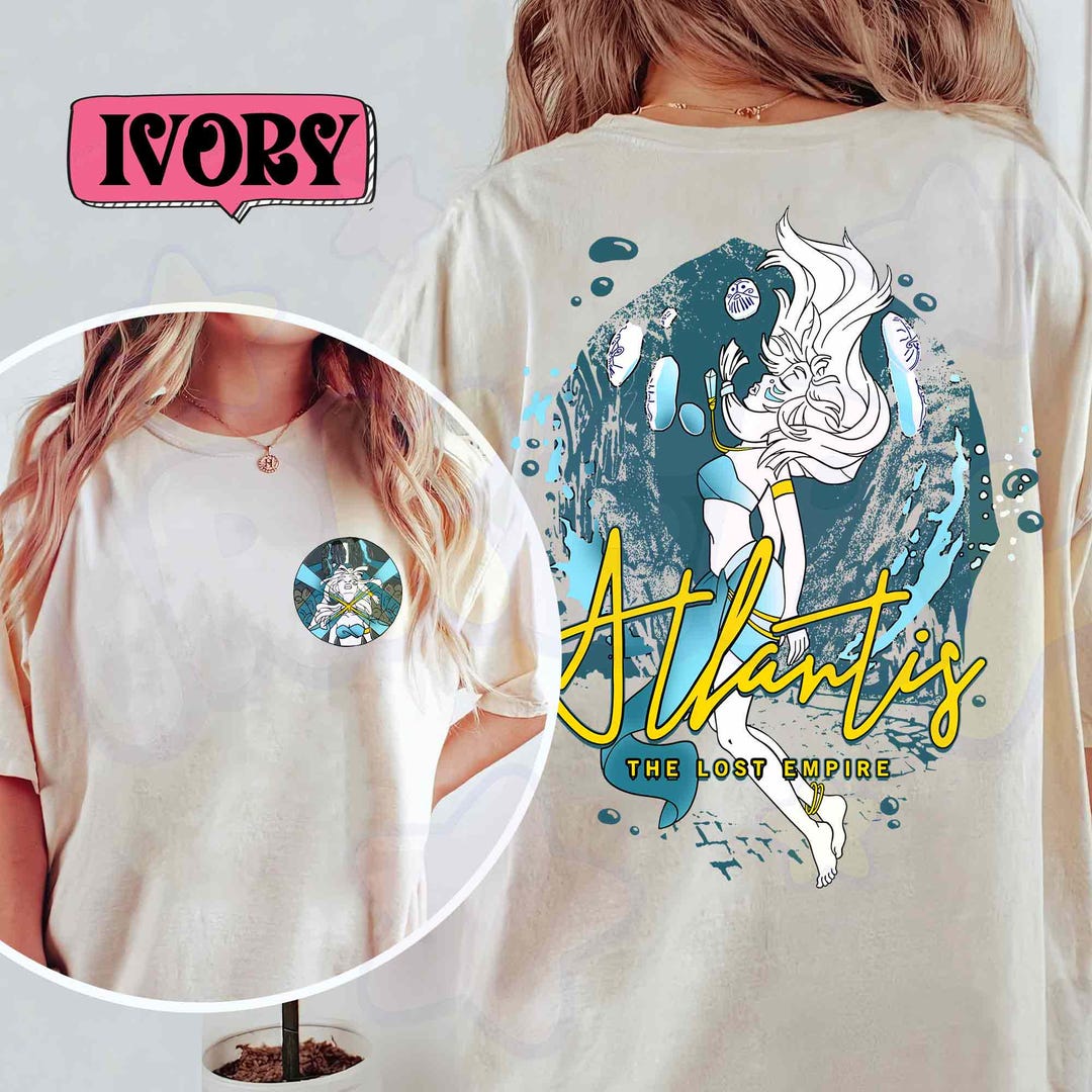 Two Sides Kida the Lost Empire Shirt, Disney Princess Atlantis Spinner ...