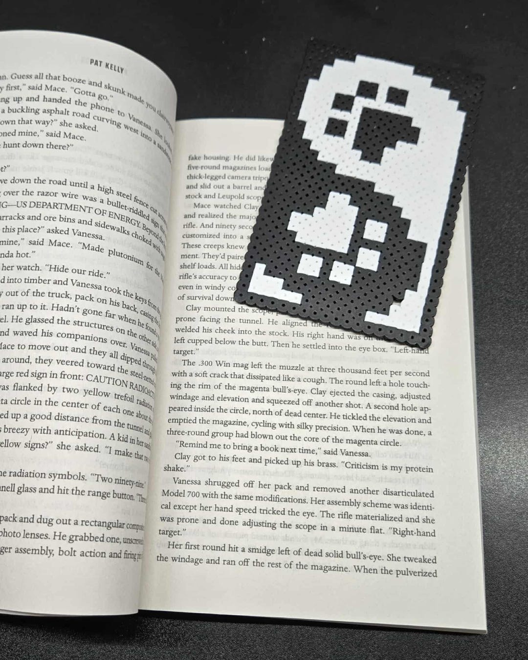 YING YANG Pawprint BOOKMARK Perler Beads Bookworm Bookish Book Lover ...