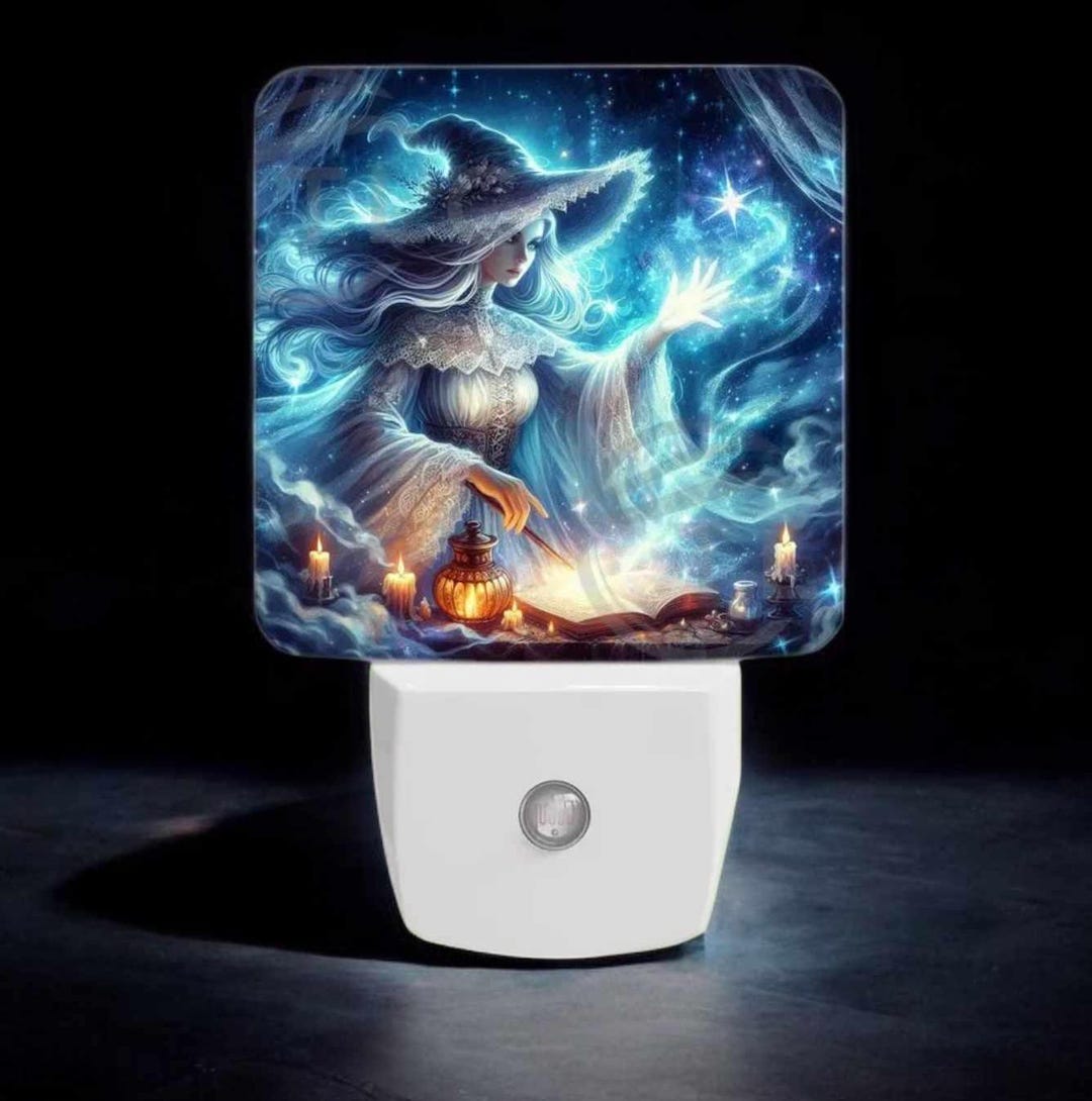 White Witch LED Night Light: Fantasy Bedroom Decor - Etsy