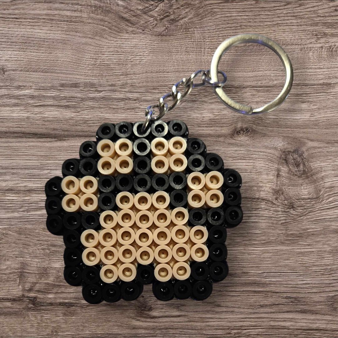 Perler Bead Paw Print Keychain, Customizable Pet Lover Gift - Etsy