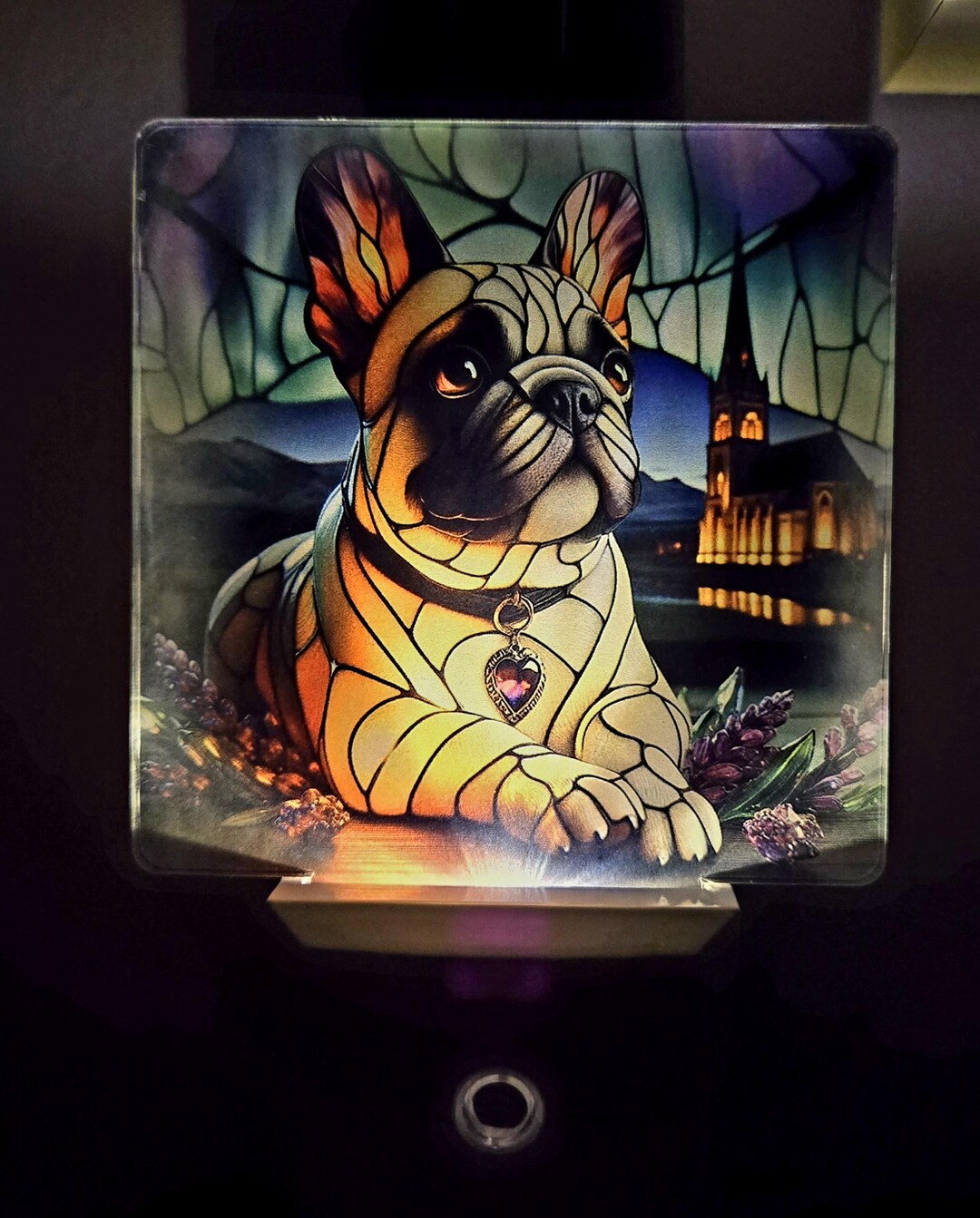 FRENCH BULLDOG, Frenchie Plug in Night Light, Bedroom Decor, LED ...