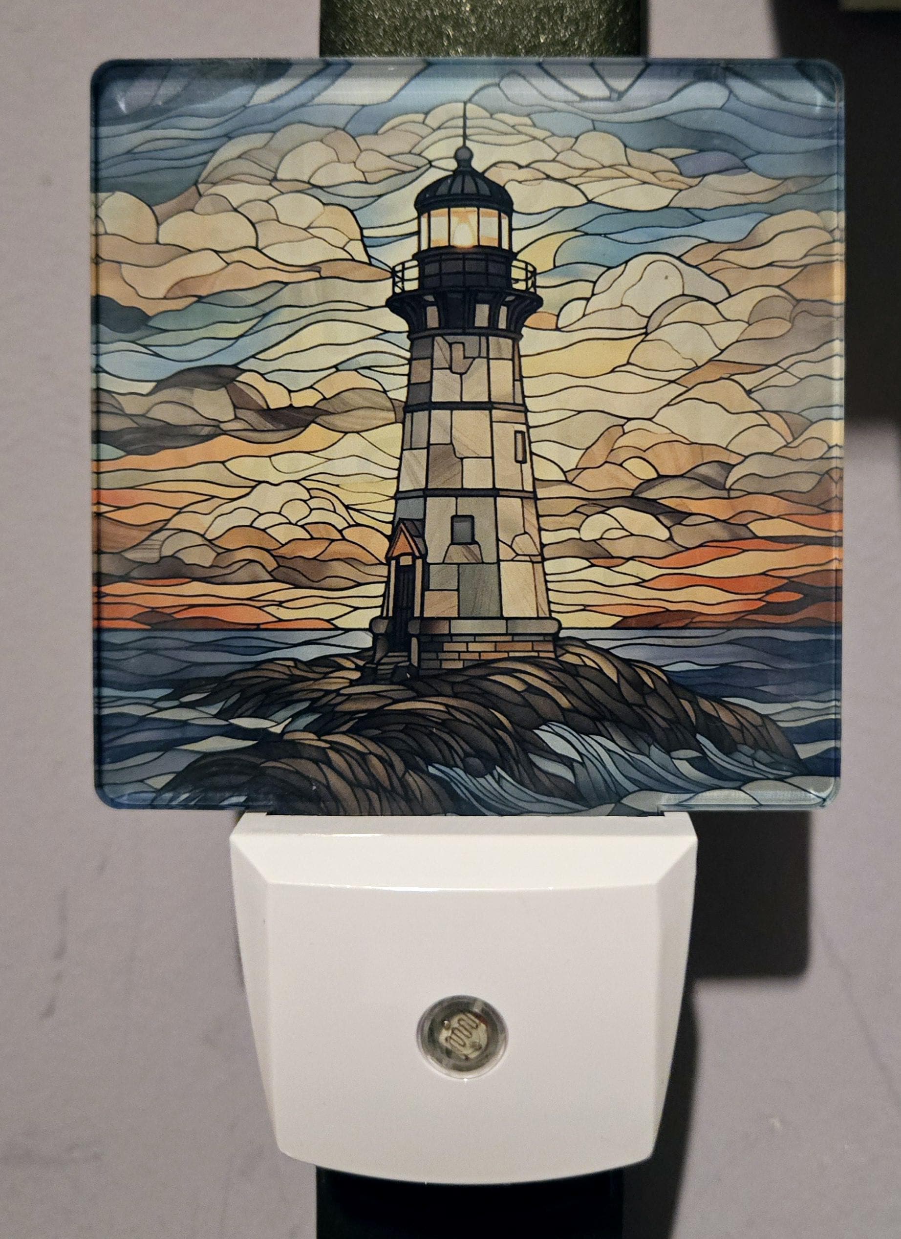 Lighthouse Plug-in Night Light: LED Acrylic Bedroom Decor - Etsy