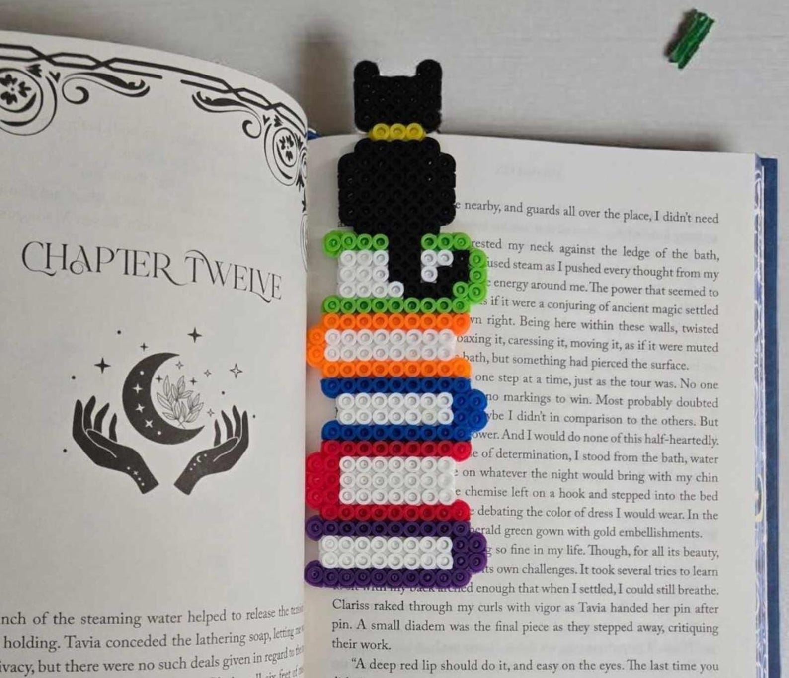 CAT BOOKSTACK BOOKMARK Perler Beads Bookworm Bookish Book Lover Gift ...