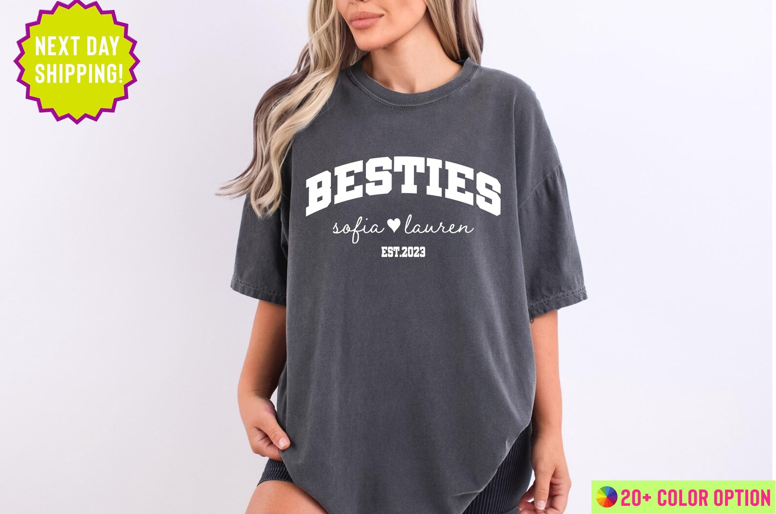 Comfort Colors® Custom Bestie Shirt, Best Friend Shirt, Bestie Tee ...
