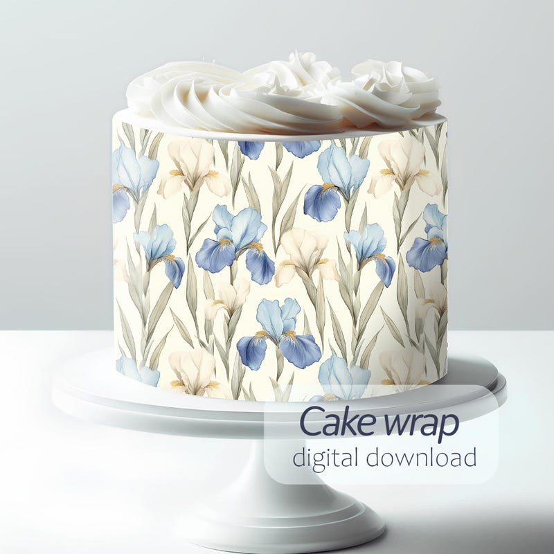 Iris Cake Topper - Etsy