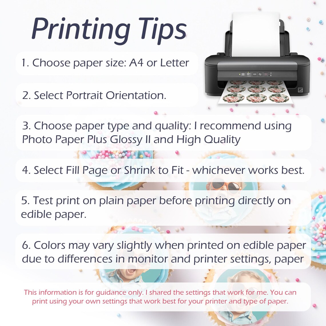 Printable New Year 2025 Cupcake Toppers | Festive Party Decor | Edible ...