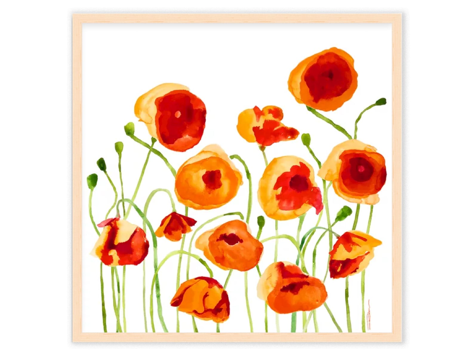 California Poppies Art Print-poppy Flower Print-large Wall - Etsy