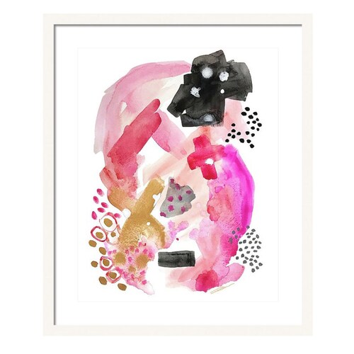 Lush Abstract Art Print of Gouache and Watercolor - Etsy