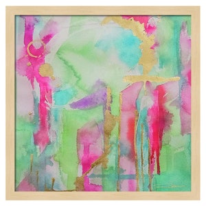 Mint Watercolor Painting Abstract Art Print-wall Decor-home Decor ...