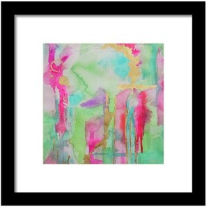 Mint Watercolor Painting Abstract Art Print-wall Decor-home Decor ...
