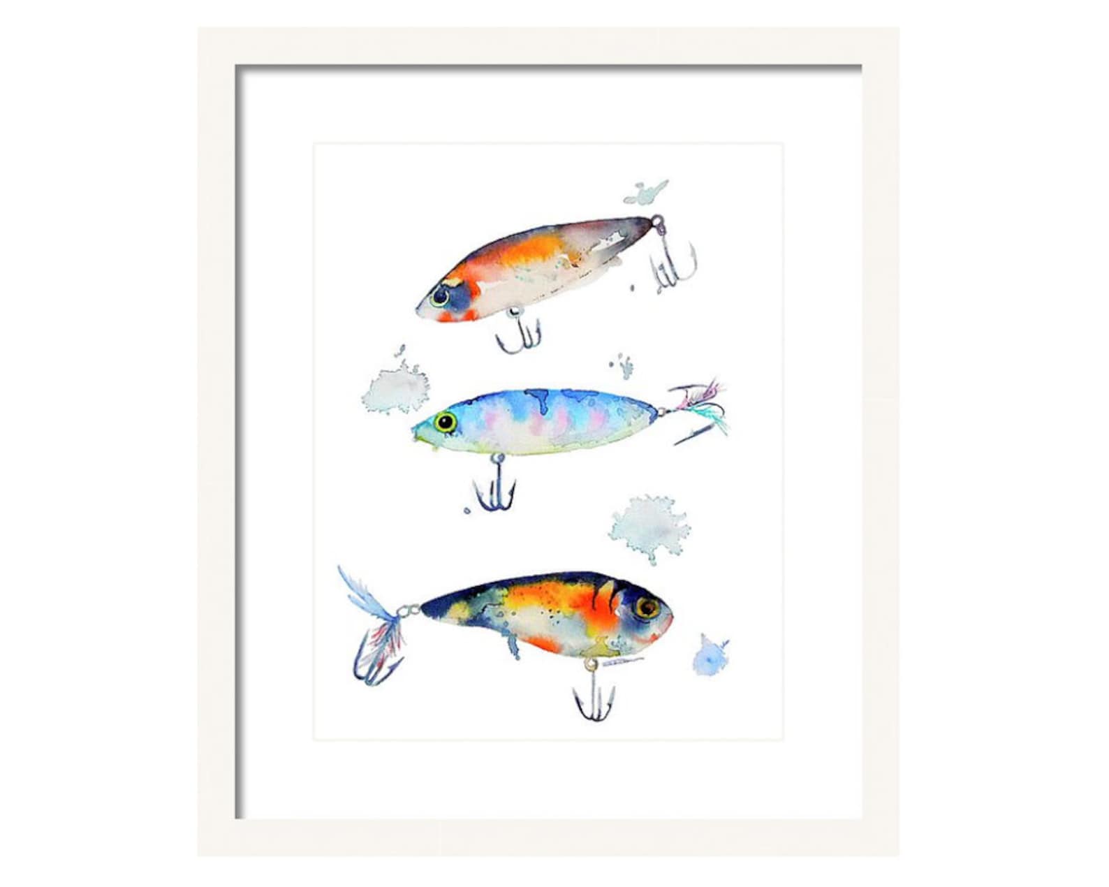 Fishing Lure-gift-home Decor-wall Decor-gift for Him-wall Art-fishing ...