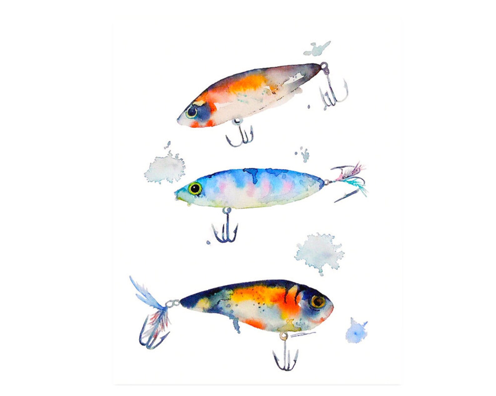 Fishing Lure-gift-home Decor-wall Decor-gift for Him-wall Art-fishing ...