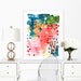 Lush Abstract Art Print of Gouache and Watercolor - Etsy