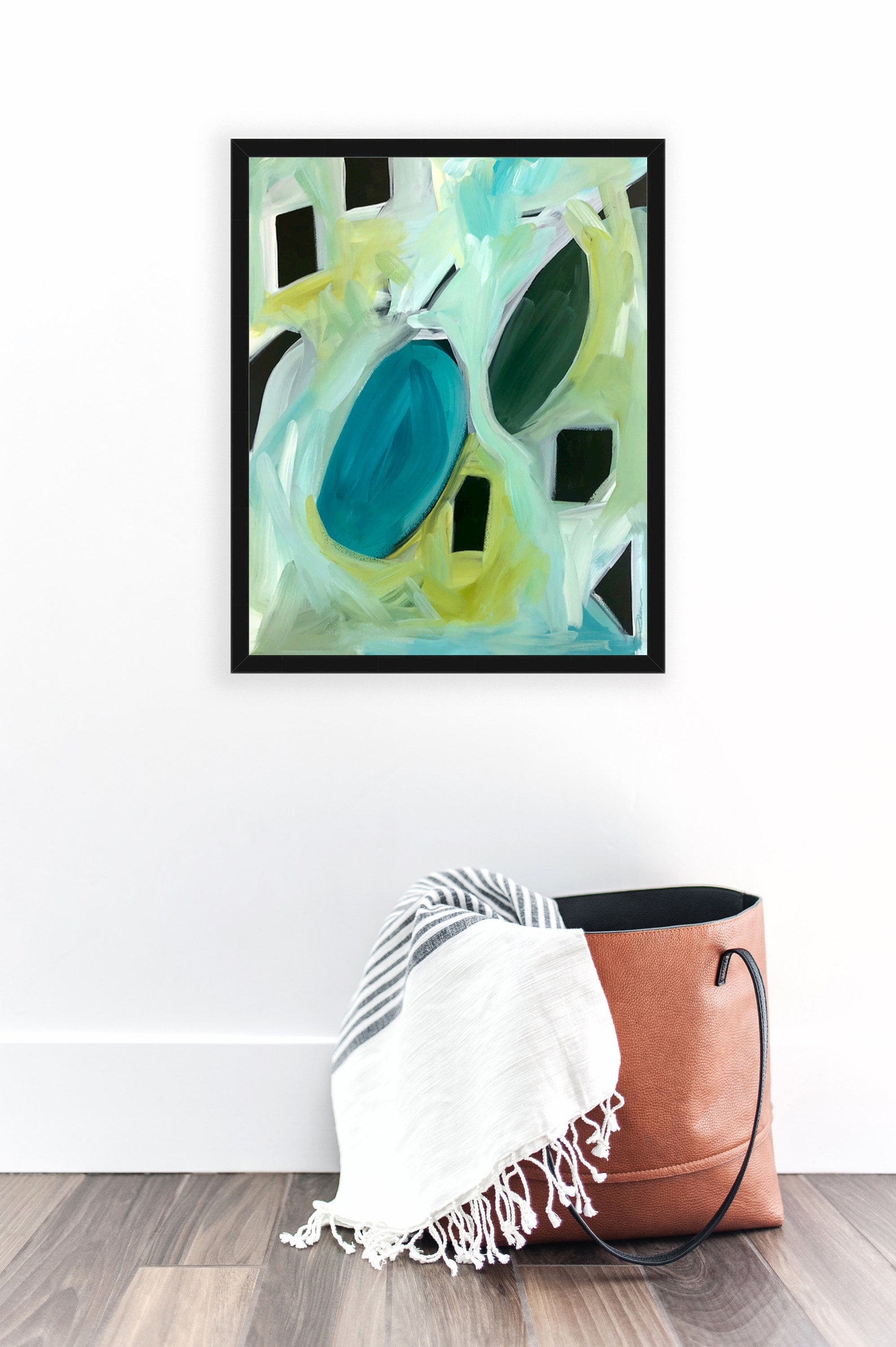 Green Abstract Art Print of Acrylic Painting-various | Etsy