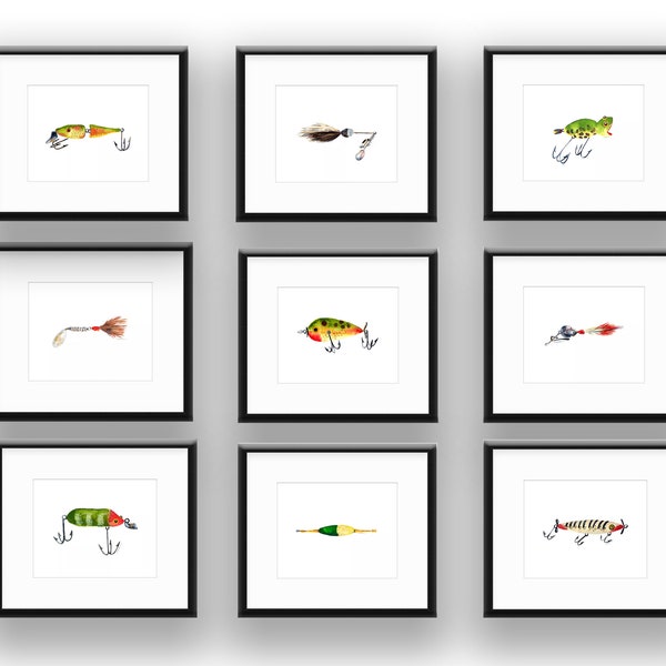 Fishing Lure Art - Etsy