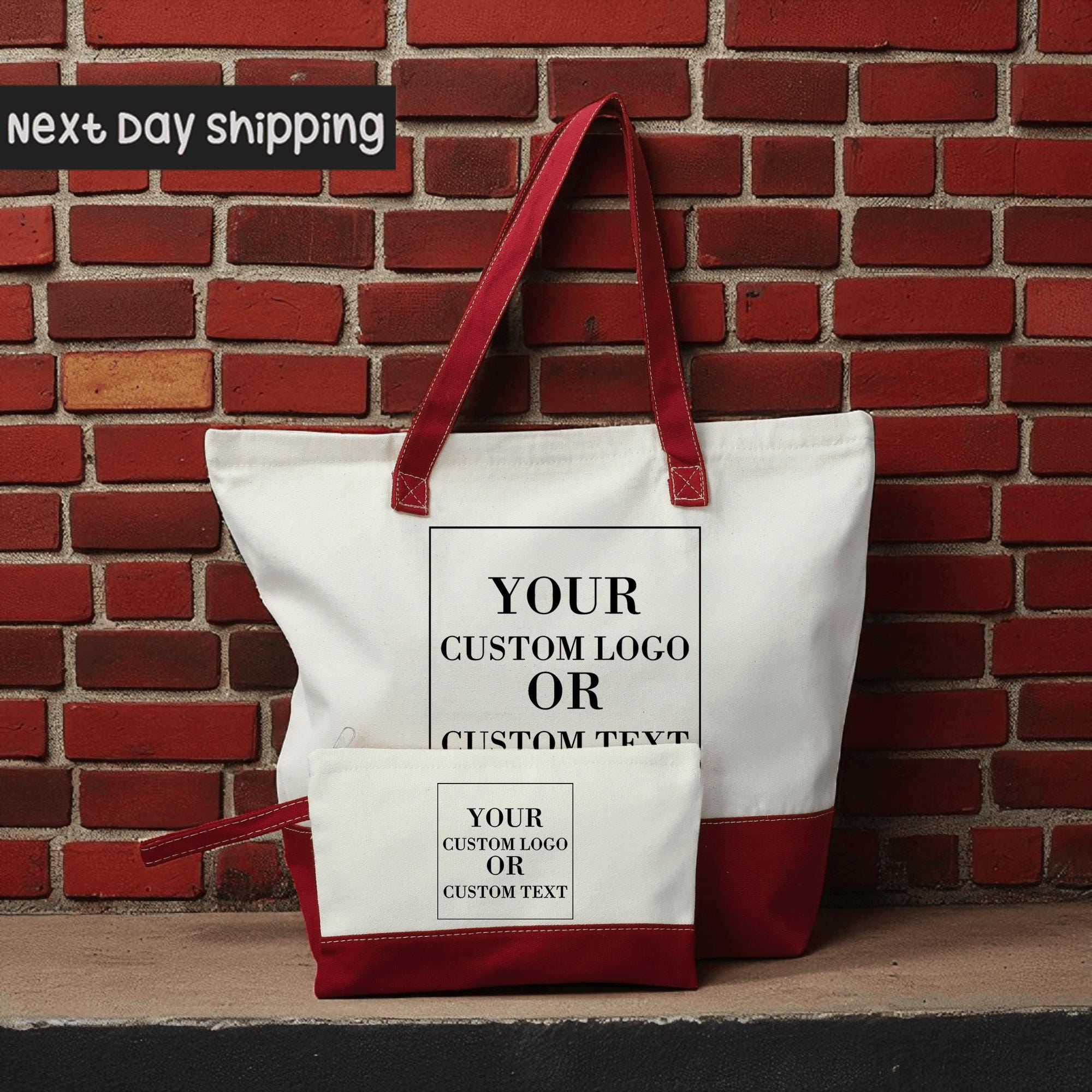 Custom Logo Cotton Tote Bag – Personalized Design - Etsy