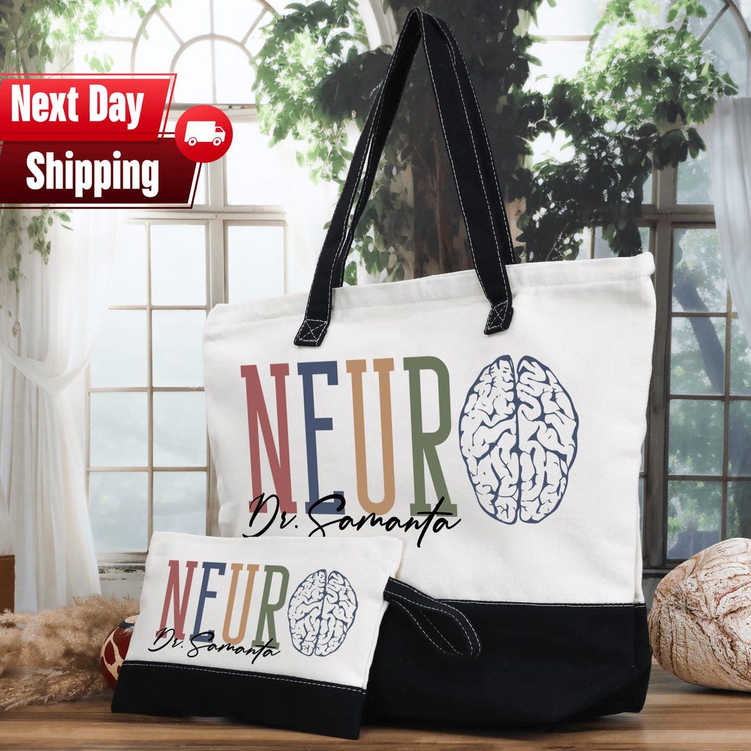 Custom Neurology Doctor Tote Bag, Custom Neuro Tote Bag, Neurology ...