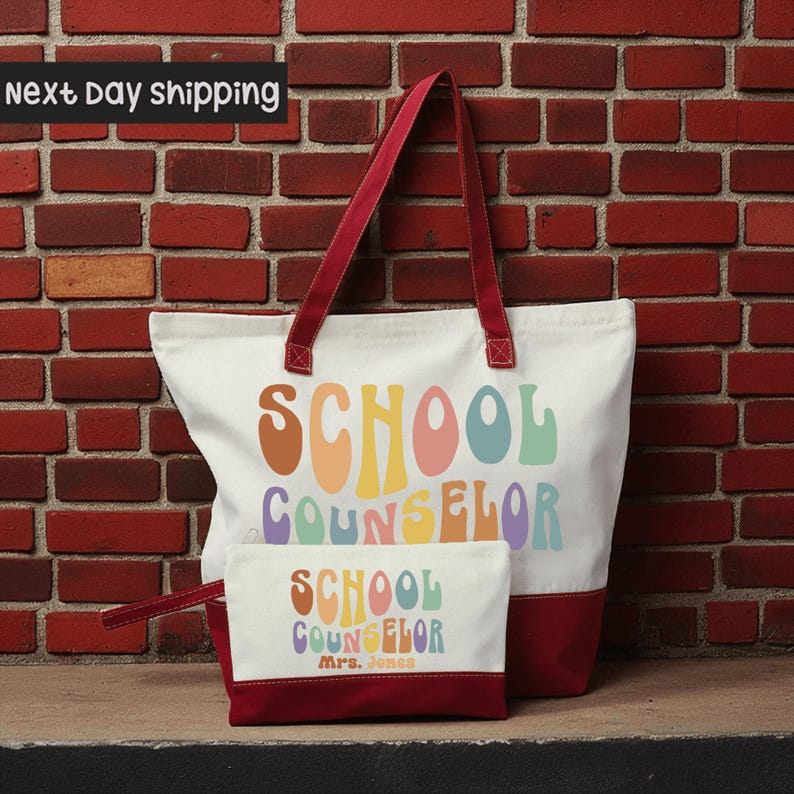 Personalized School Counselor Tote Bag: Teacher Appreciation Gift - Etsy