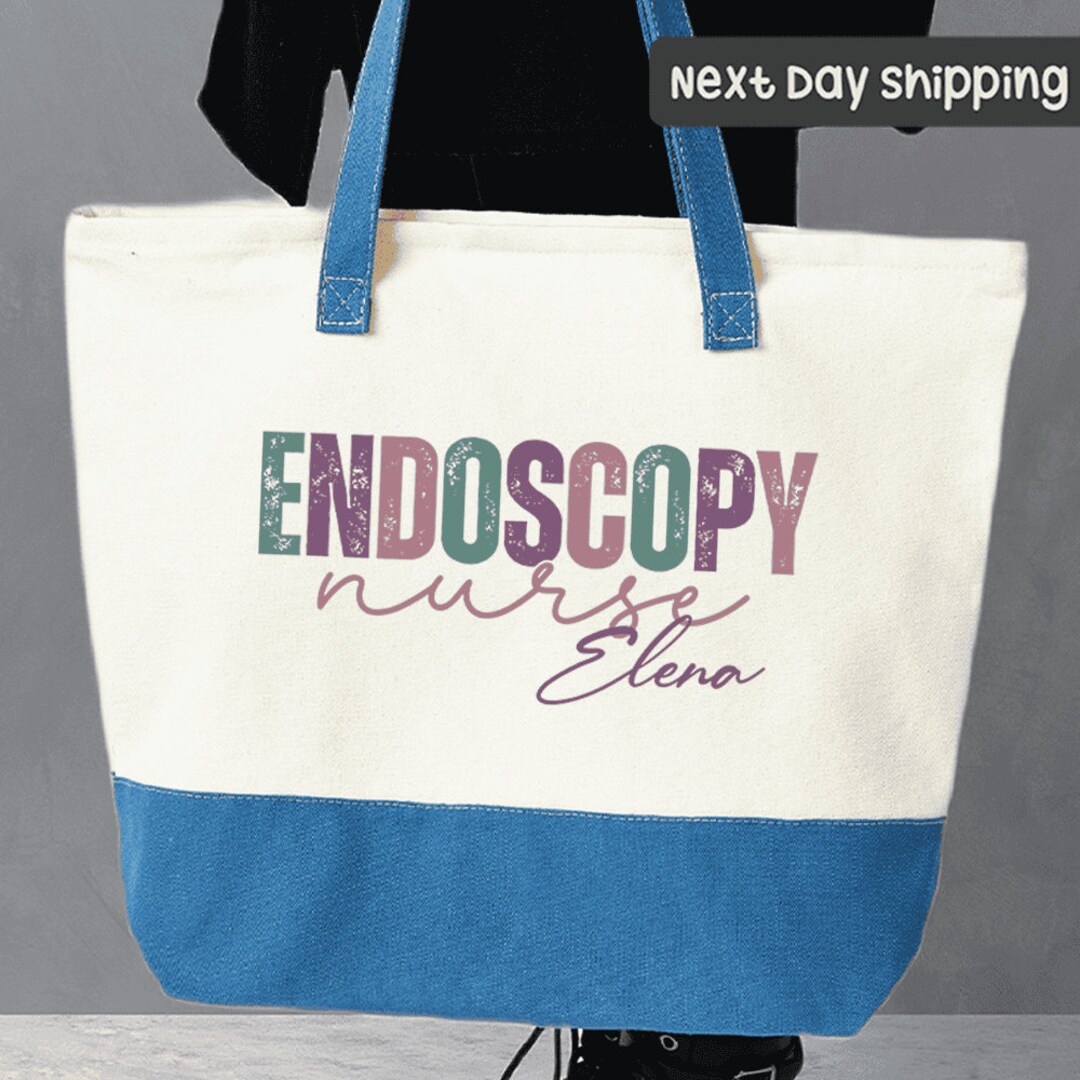 Customized Endoscopy Nurse Tote Bag, Personalized Endo Tote Bag, Gift ...