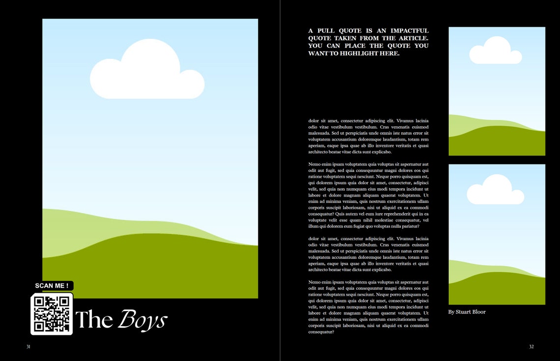 Editable & Printable Magazine Template | Unique Personalised Gift Idea ...