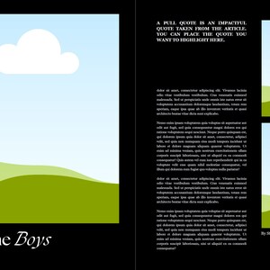 Editable & Printable Magazine Template | Unique Personalised Gift Idea ...