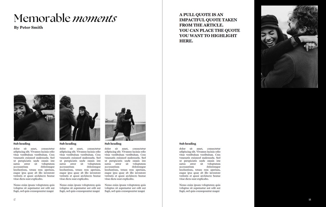 Editable & Printable Magazine Template | Unique Personalised Gift Idea ...