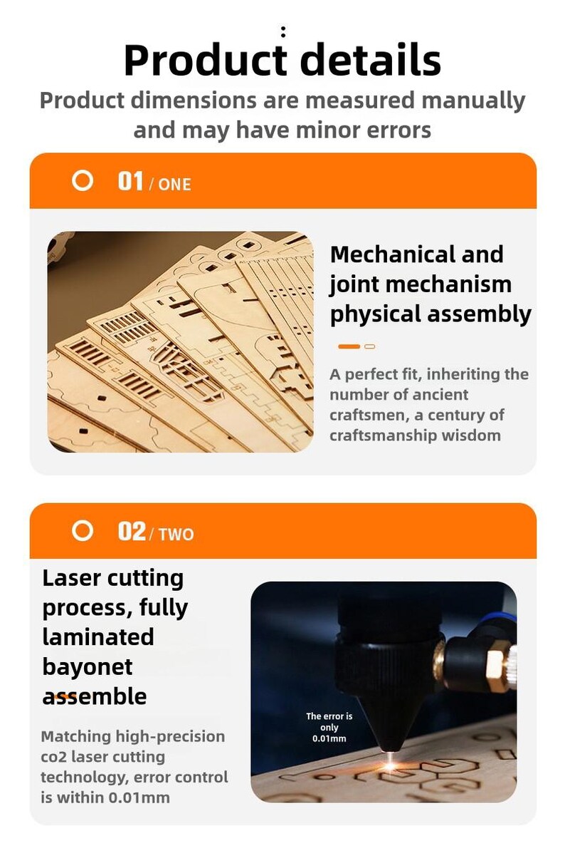 3D Wooden Puzzle Mechanical Forklift – DIY Moving Construction Vehicle ...