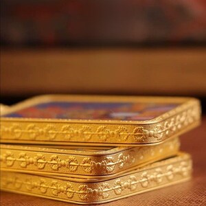 Tibetan Copper Box Painted Thangka Pendant Amitabha - Etsy