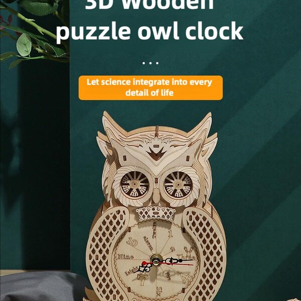 Wooden Owl Clock - Etsy