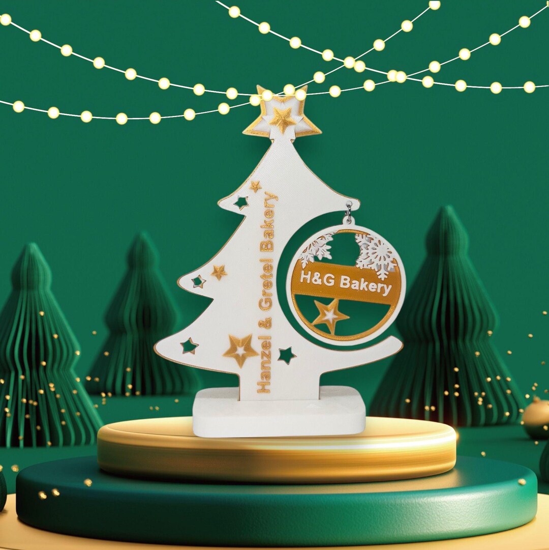 Personalized 3D Christmas Tree Display Stand - Etsy UK