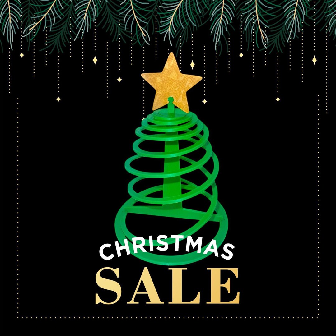 Spiral Christmas Tree Topper With Star - Etsy