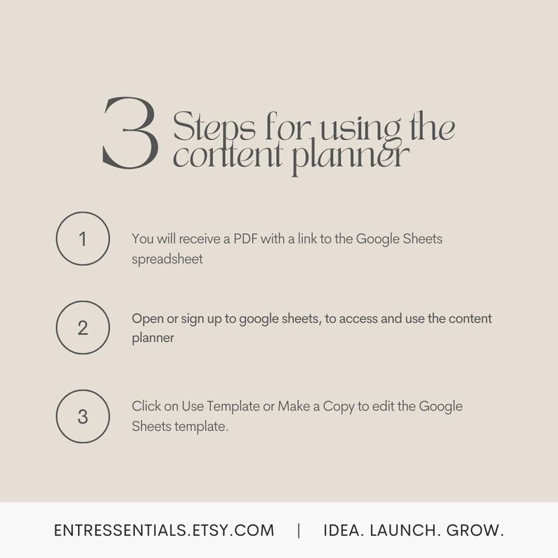 Content Planner Simple Google Sheets Planning Spreadsheet Calendar for Social Media, Post ...