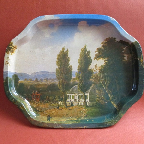 Old Metal Tray - Etsy
