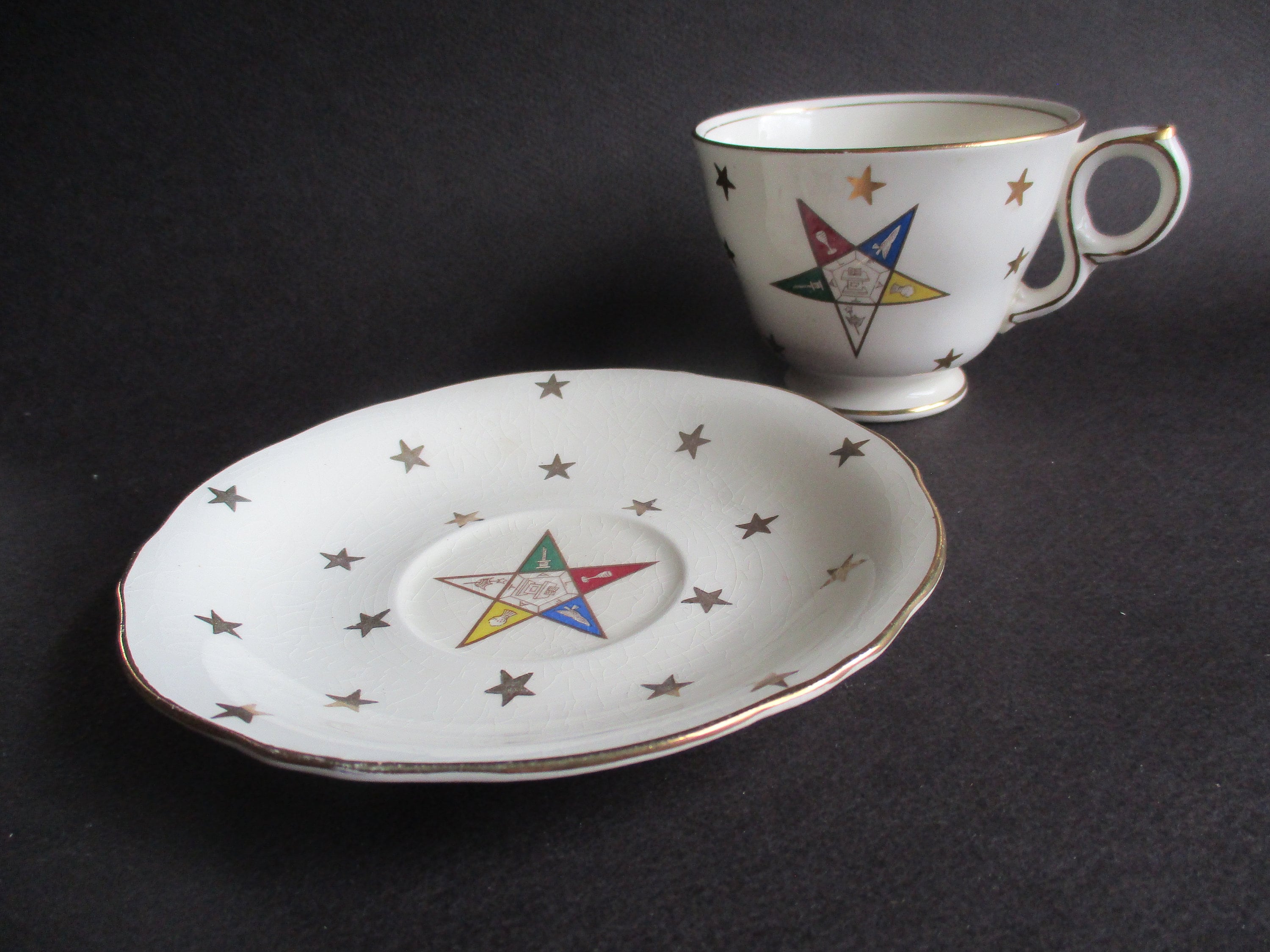 Vintage Royal Winton Order of the Eastern Star Masonic China Teacup and ...