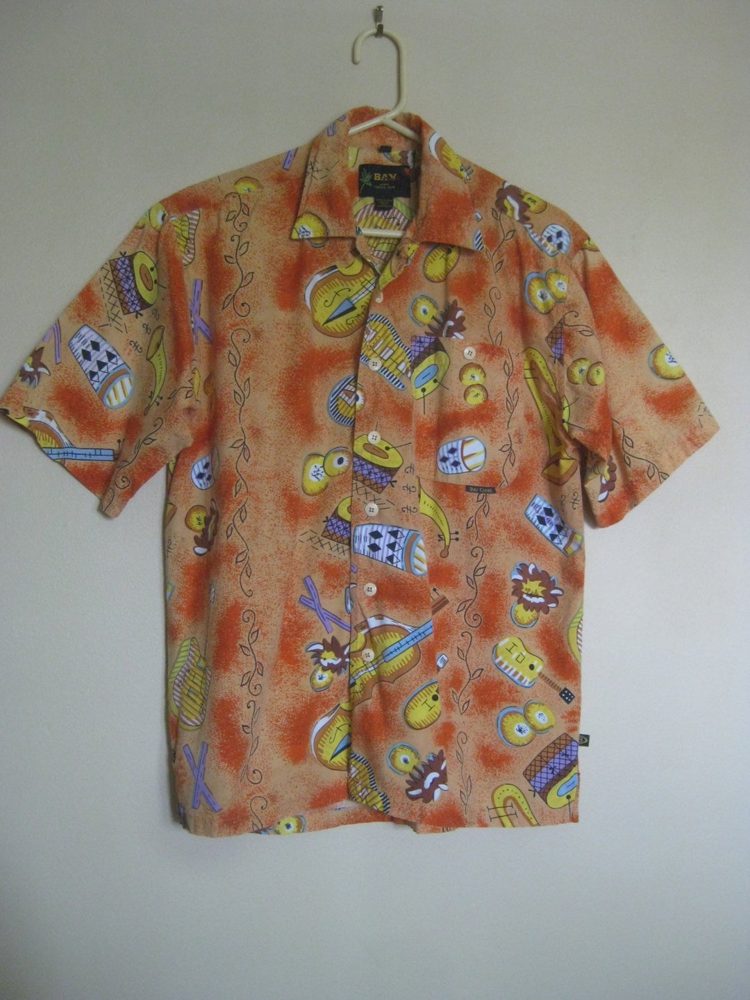 100% Cotton Hawaiian Shirt Bay Creek Vintage Hawaii Tropical Wear ...