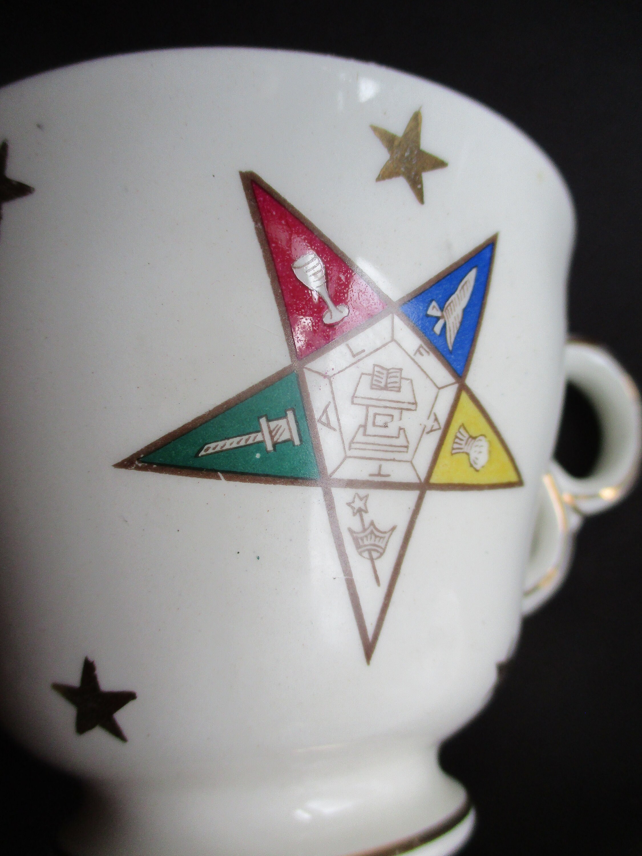 Vintage Royal Winton Order of the Eastern Star Masonic China Teacup and ...