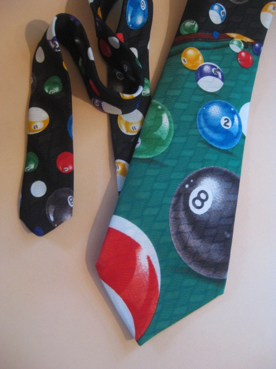 Vintage Billiards Tie by Addiction - Gem