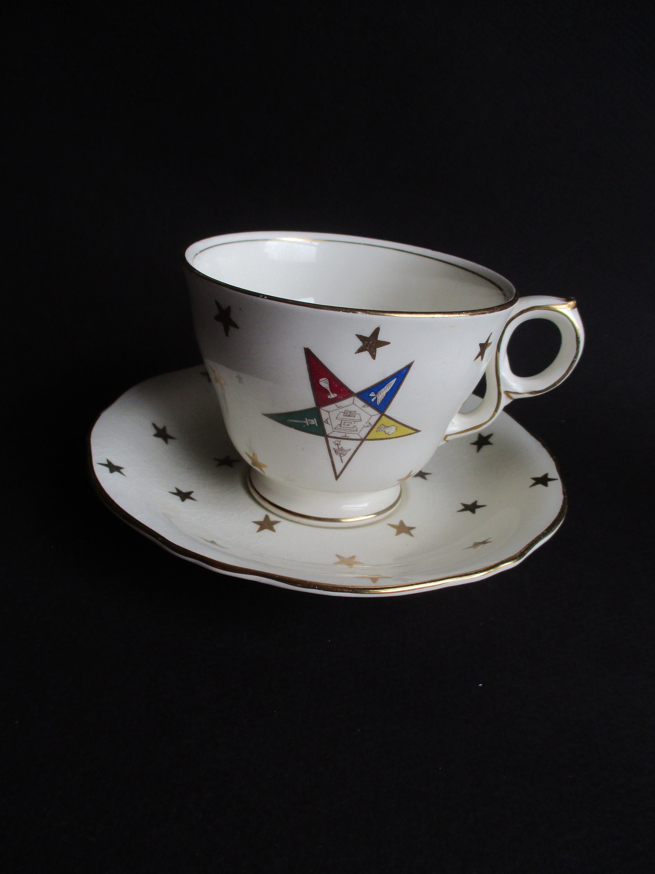 Vintage Royal Winton Order of the Eastern Star Masonic China Teacup and ...