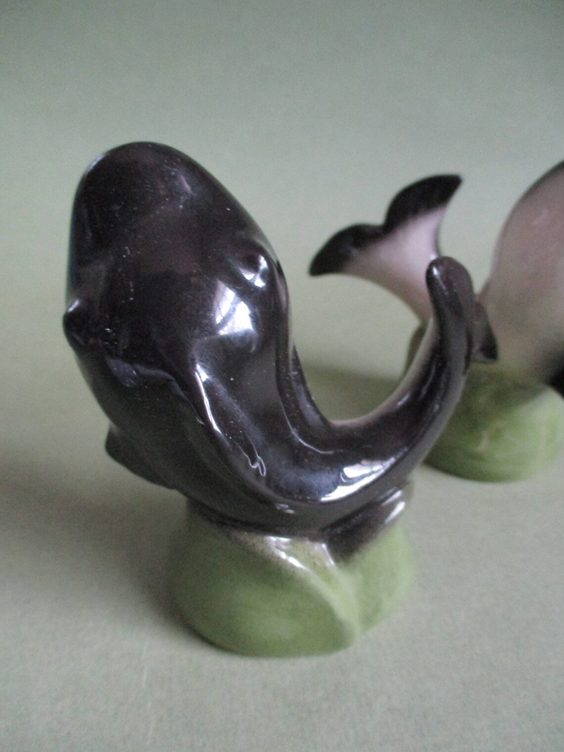 Vintage Whale Salt & Pepper Shakers Ceramic - Etsy