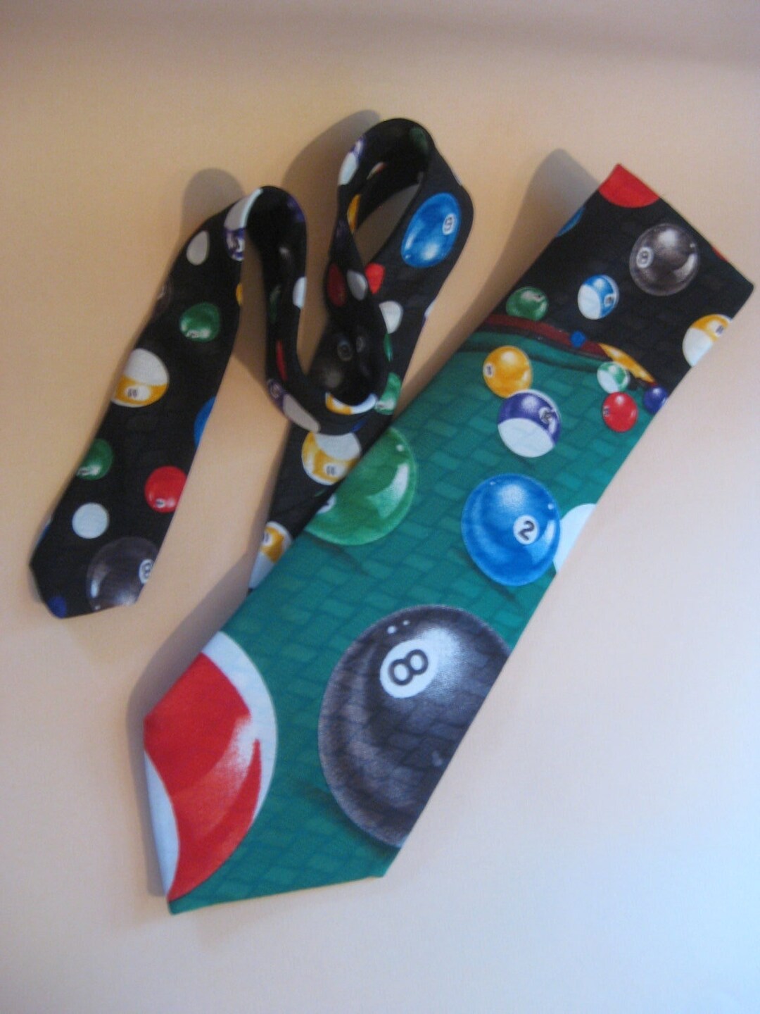 Vintage Billiards Tie by Addiction - Etsy