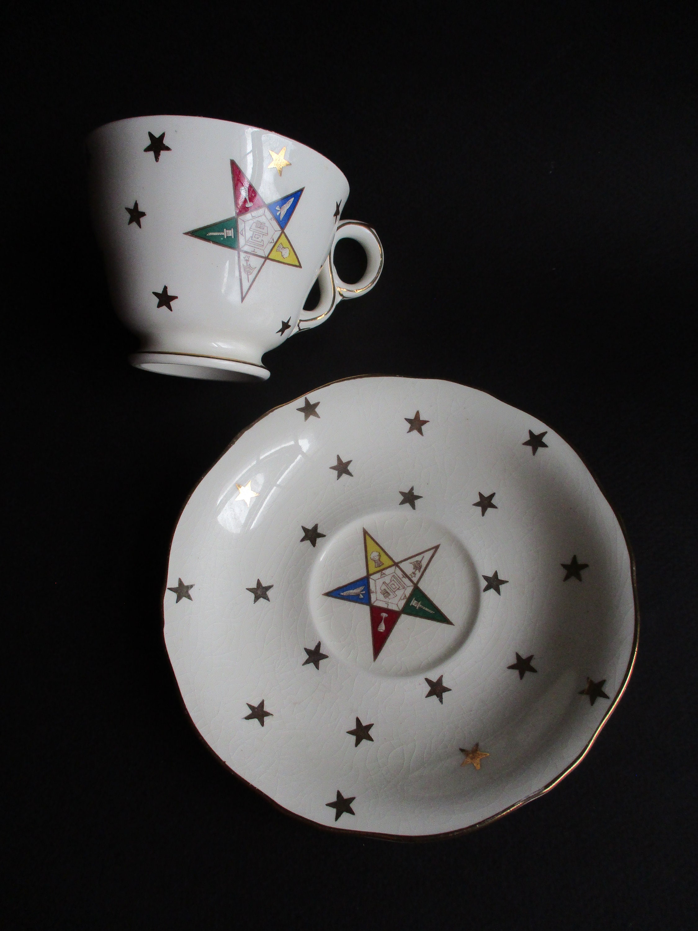 Vintage Royal Winton Order of the Eastern Star Masonic China Teacup and ...