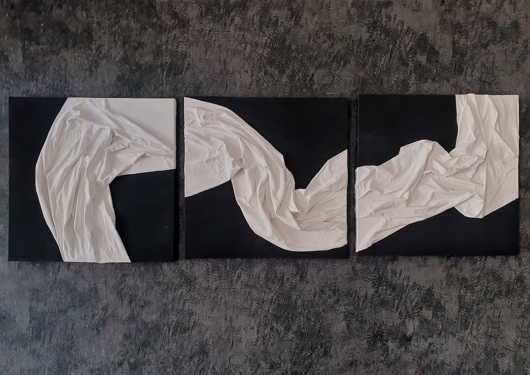 Large Fiber Art Canvas Wall Hanging: Luxury Textile Decor - Etsy
