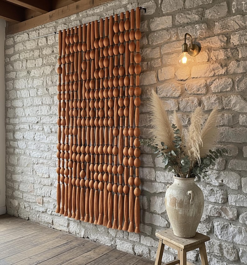 Lamos Style Customizable Macrame Wall Hanging for Bohemian Home Decor ...